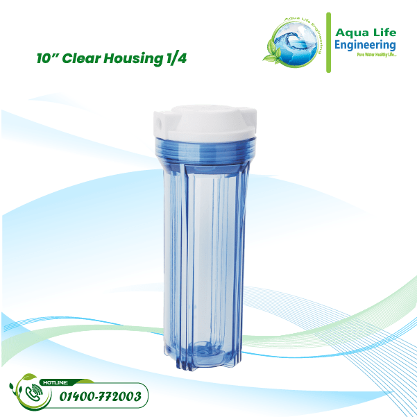 10″ Clear Transparent Housing 1/4 Iron Filter – Aqua Life Engineering