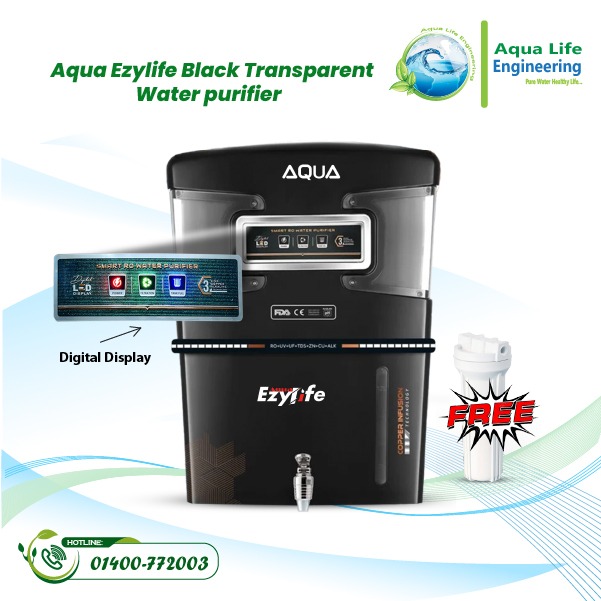 Aqua Ezylife (Black Transparent) 9-Stage 12 Liter Water Purifier – Aqua ...
