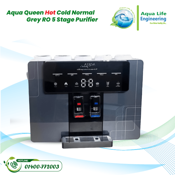 Aqua Queen Hot Cold Normal RO Water Purifier (Grey) – Aqua Life Engineering
