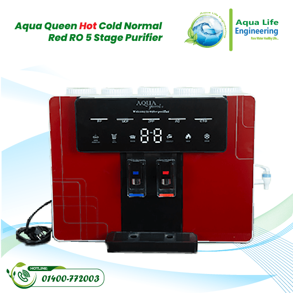 Aqua Queen Hot Cold Normal RO Water Purifier (Red) – Aqua Life Engineering