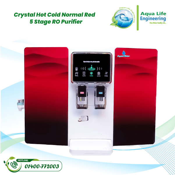 Crystal Hot Cold Normal Red RO Water Purifier (Red) – Aqua Life Engineering