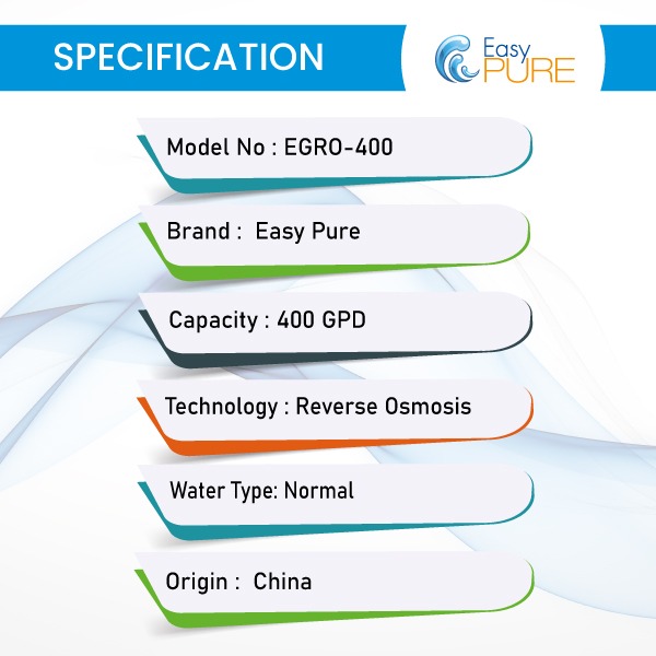 Easy Pure 400 RO Commercial Water Purifier – Aqua Life Engineering