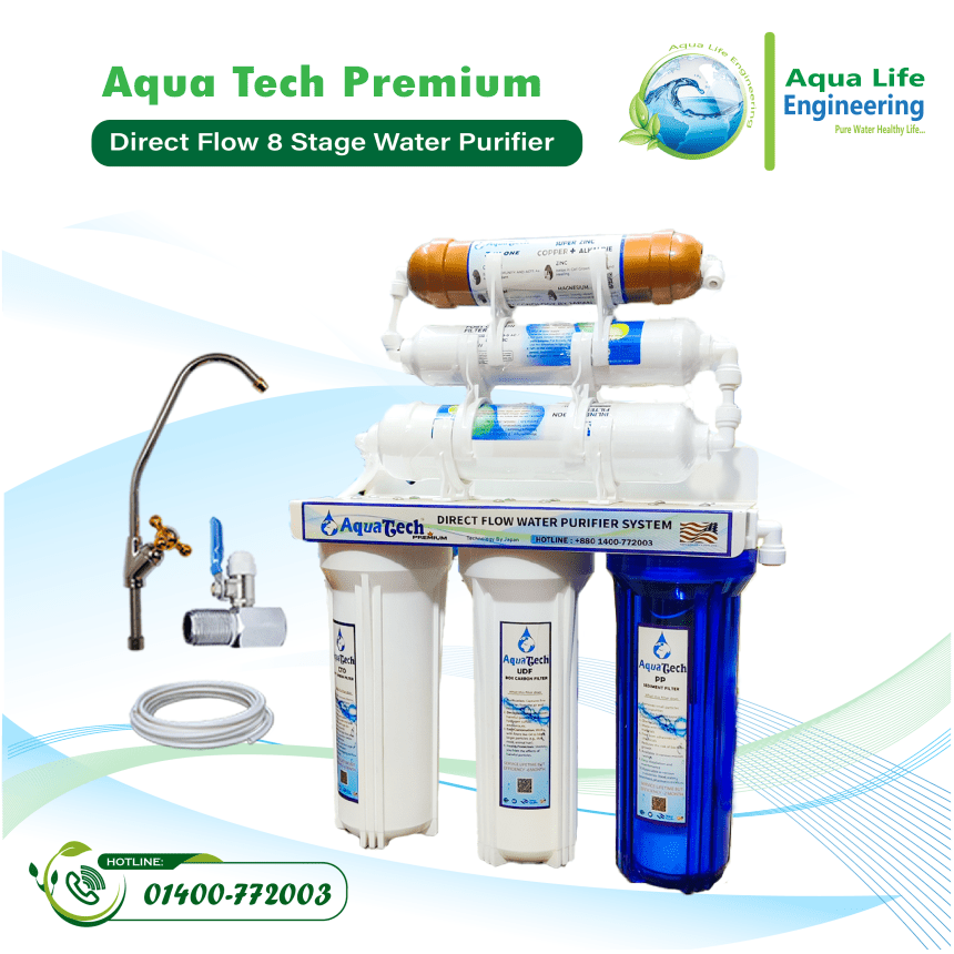 Aqua Tech Direct Flow Premium 8 Stage Water Purifier Aqua Life